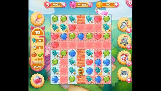 Малиновый джем как пройти сложный 386 уровень