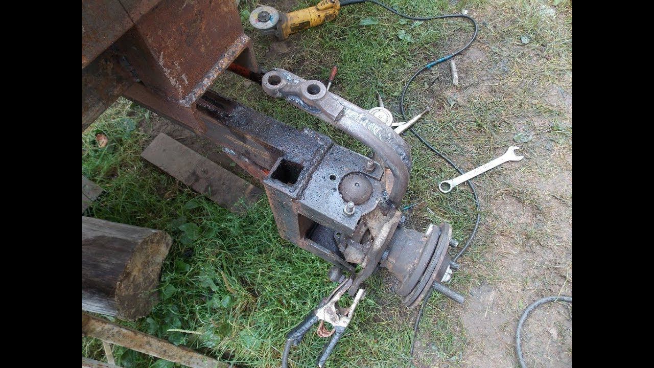 Самодельный трактор.Процесс сборки.Сделал дополнительную сошку #19.