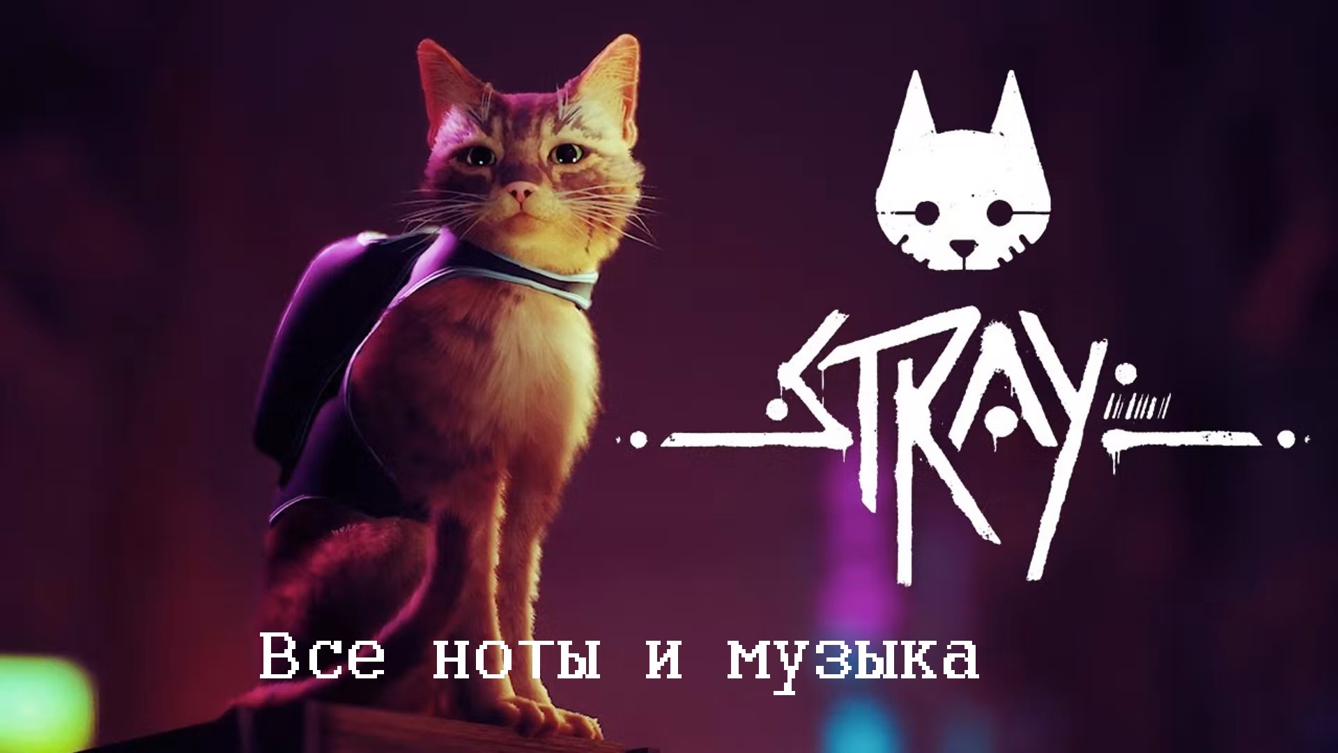 STRAY. ГДЕ НАЙТИ ВСЕ НОТЫ В ТРУЩОБАХ. И музыка от робота Моруска. Без комментариев.