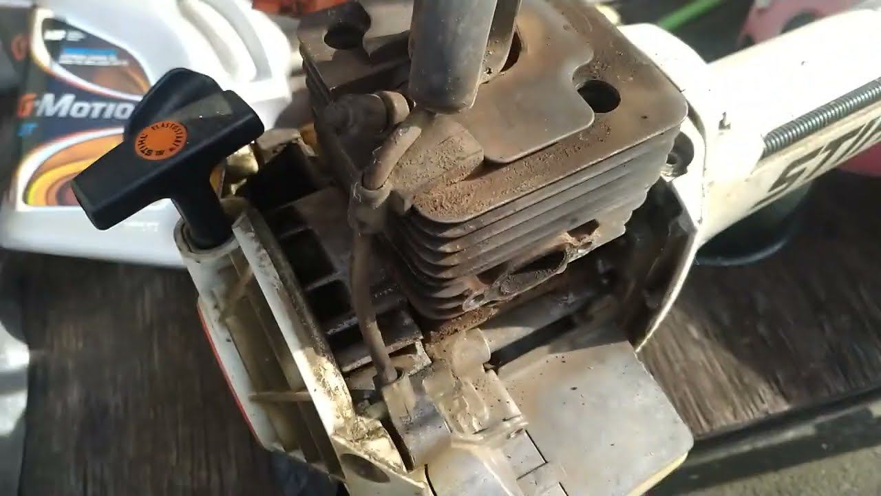 Что стало с stihl fs450 и неоригинальном масле