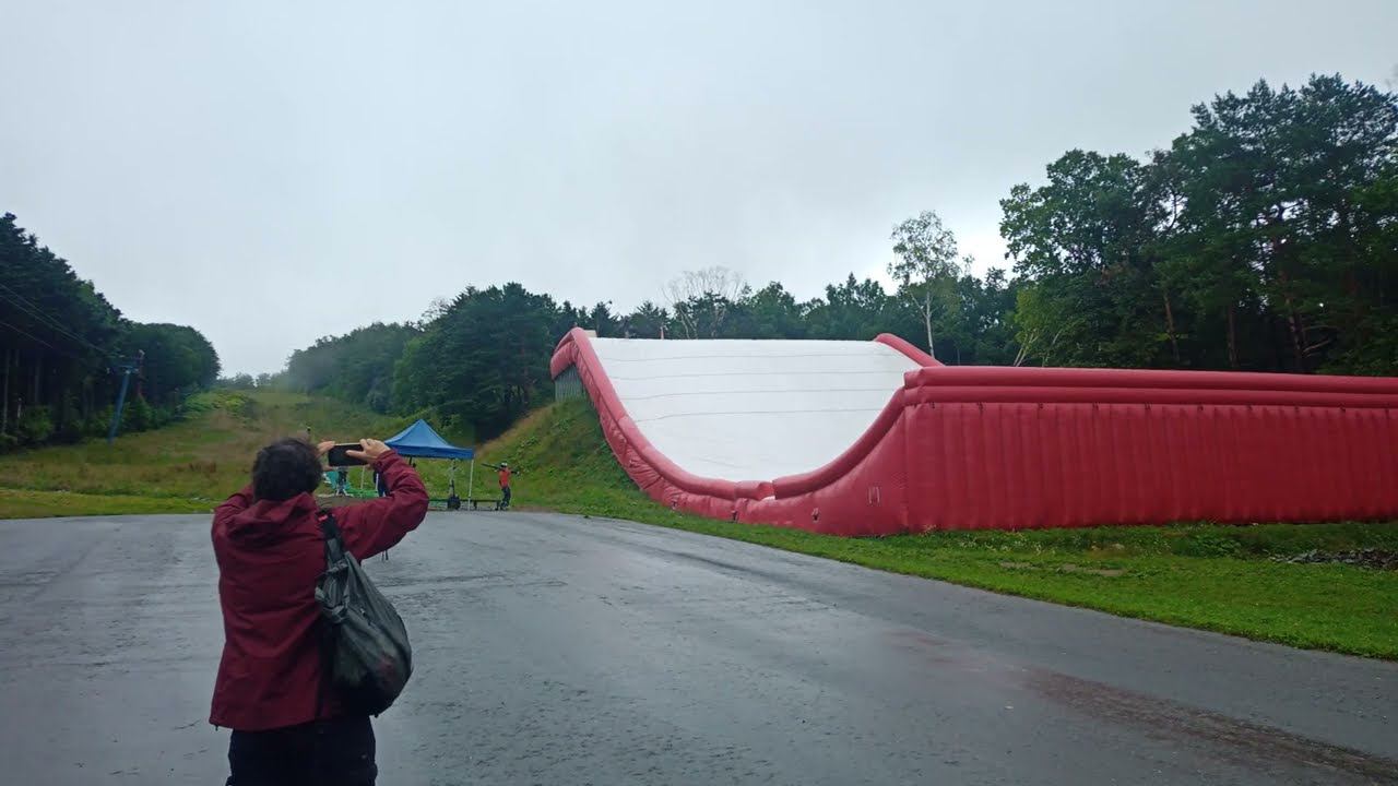 Сахалин 2023. Летний горнолыжный трамплин.