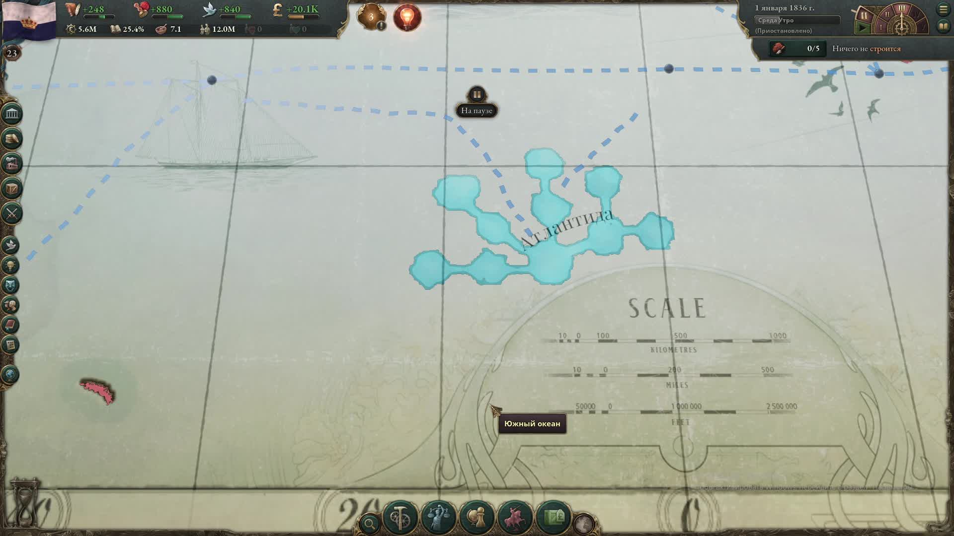 Victoria 3 - mod The Rise of Atlantida. Часть 1.1