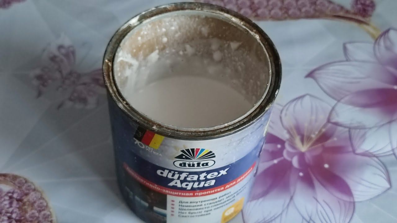 Засохла акриловая пропитка для дерева.  Провожу эксперимент по восстановлению.