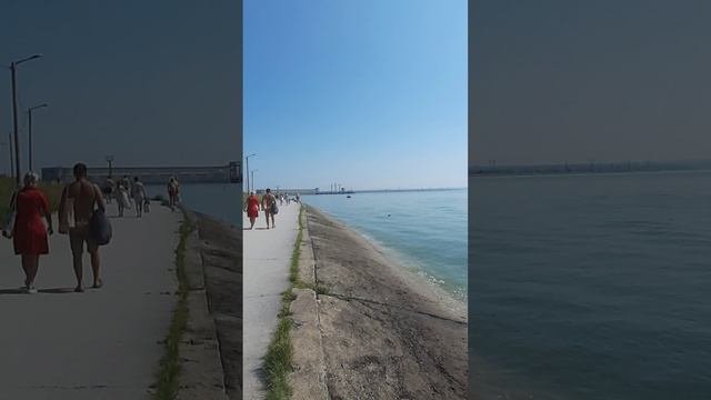Пляж ОбьГЭС. Обское море. Новосибирск. 27.07.24.Shorts