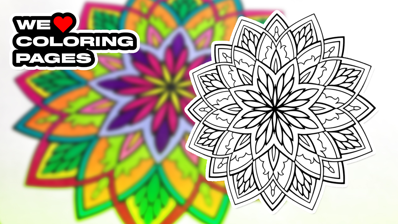 #14 Мандала Раскраска | МЫ ❤️ РАСКРАСКИ