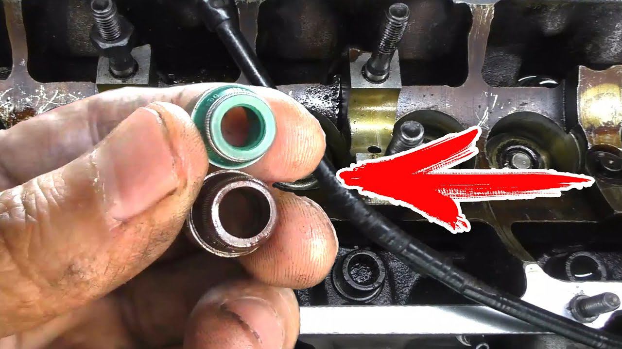 Расход масла? Дым из выхлопной?  Замена сальников клапанов маслосъемных колпачков