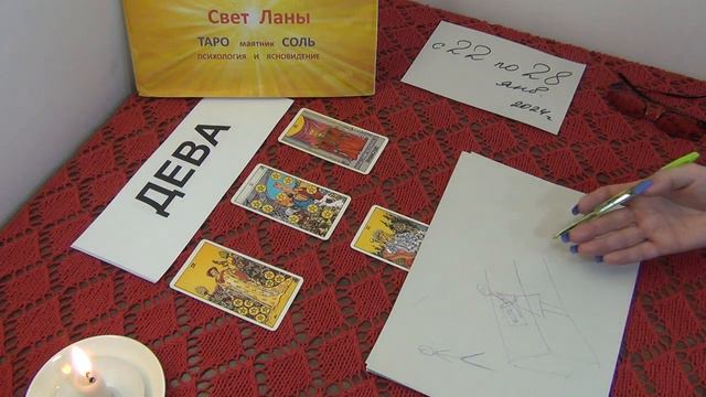 6 - ДЕВА - прогноз ТАРО - с  22.01.2024г. по  28.01.2024г. + Послание от Высших Сил.