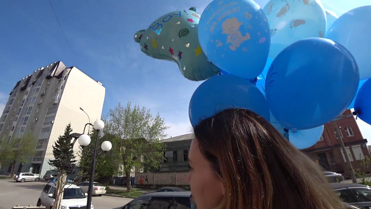 Встречаем Настю с внуком из роддома!