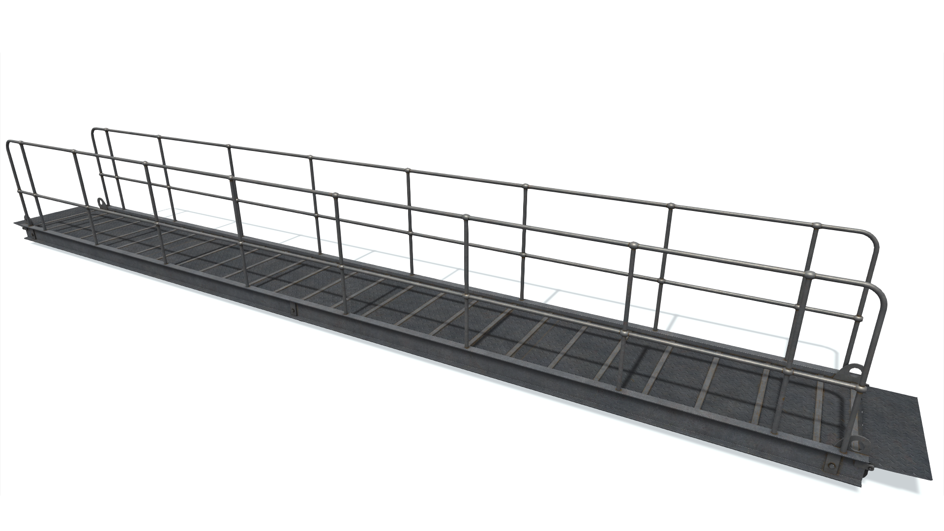 3D model.  Сoastal ladder A.  Береговой трапп.