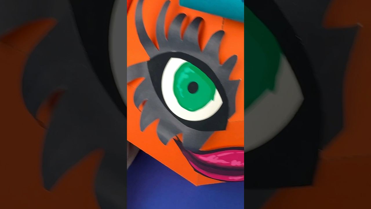 🎃 Накрасили бумажную тыкву на Хэллоуин по схемам #moducknet #модакнет