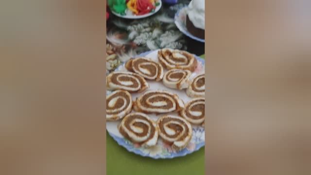Рулет из белков. Выпечка