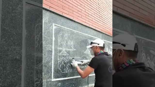 Болгаркой по мрамору