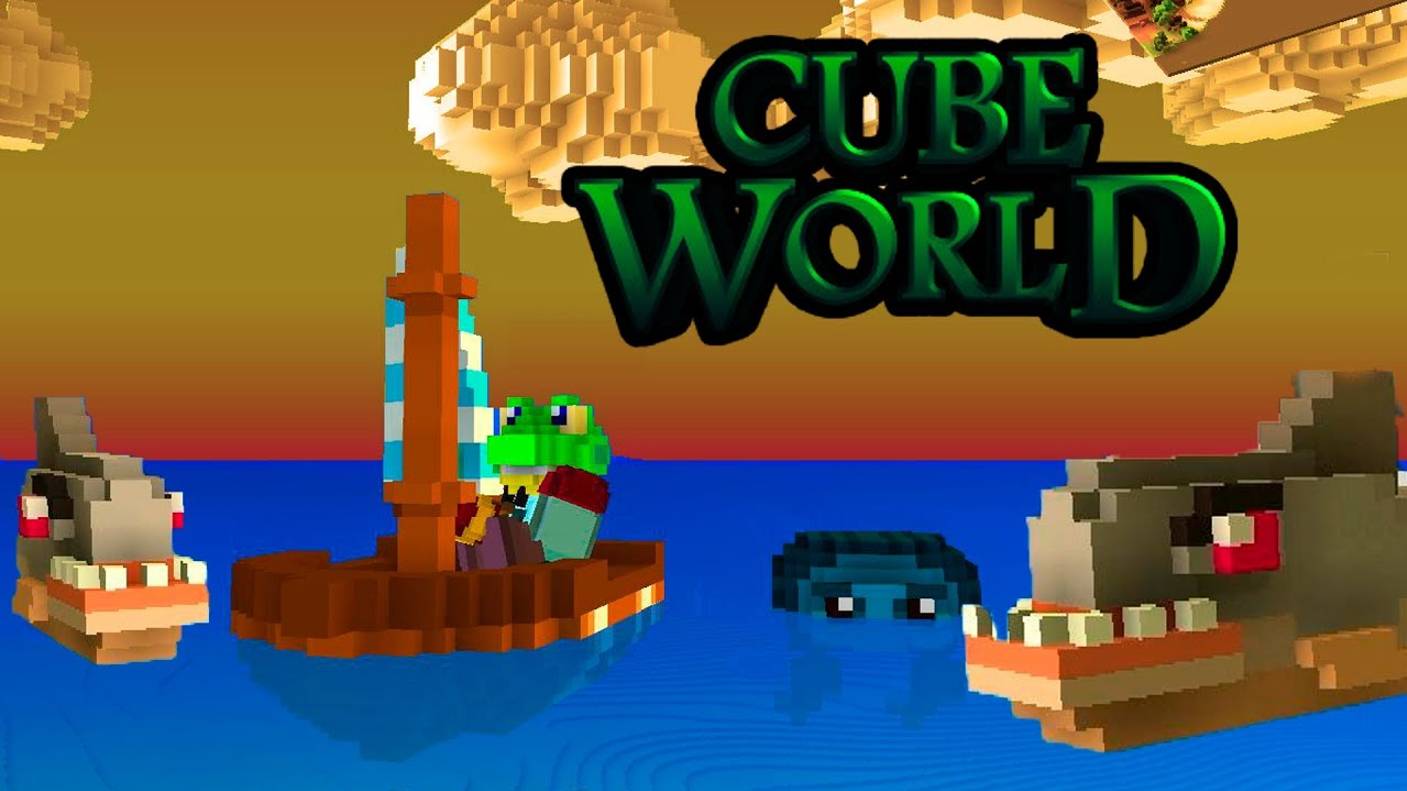 Истребление Боссов!!! Конская Пиранья! Cube World №3