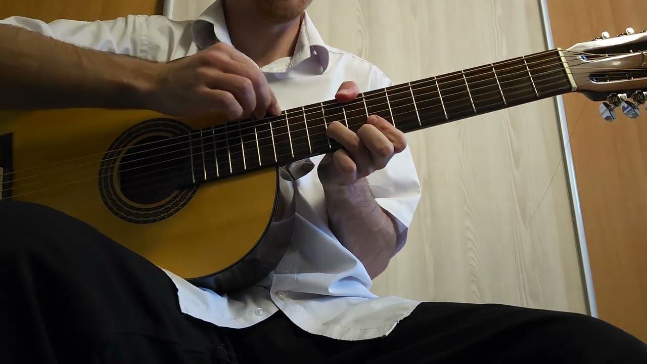 Последняя шарманка - Евгений Клячкин - кавер, аккорды, как играть - разбор на семиструнной гитаре.