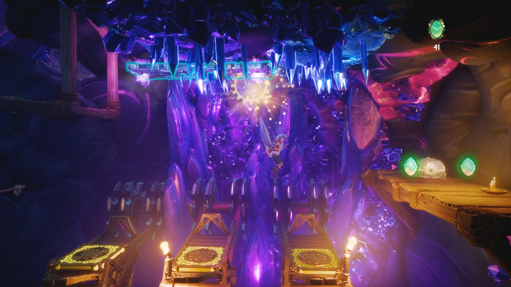 Trine 5 A Clockwork Conspiracy Прохождение 11 Пещеры самоцветов 100%