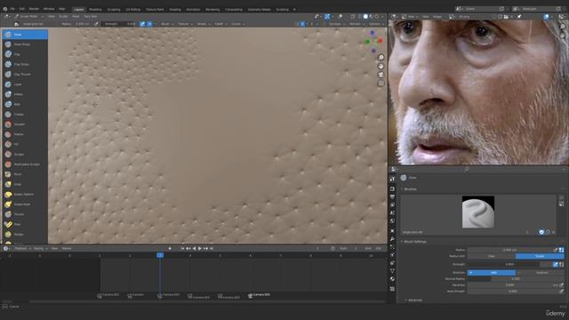 3.3. Pores Sculpting
