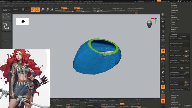 12. Working On Skirt