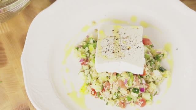 Салат Табуле с Фетой и Кус-Кусом __ Вокруг Света_ Греческий Ужин __ FOOD TV
