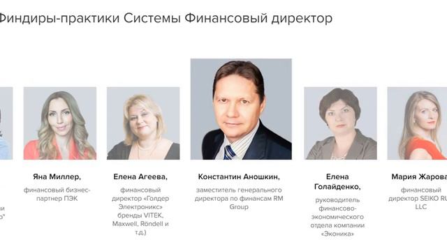 1. 1. Финдиры практики Системы Финансовый директор