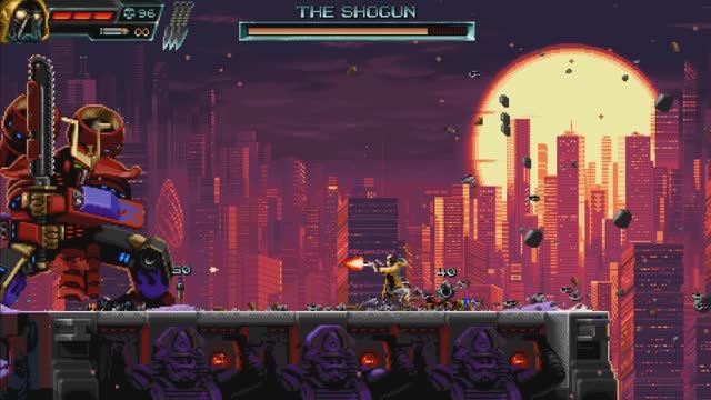 Huntdown (Cyberpunk Contra) Все боссы (без урона)