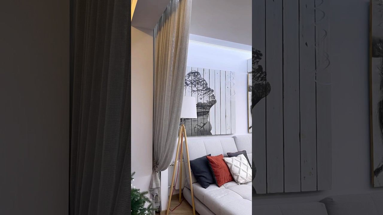 Красивый тюль и декоративные подушки в гостиную #шторывгостиную #тюль #подушкидекоративные #гостиная