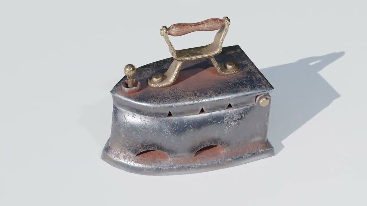 3D model Old Antiquue Iron