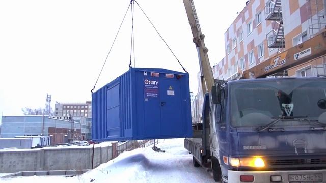 ЭДБ-250-4 в УБК-5 для Технопарка Академгородка (НОЯБРЬ 2017)