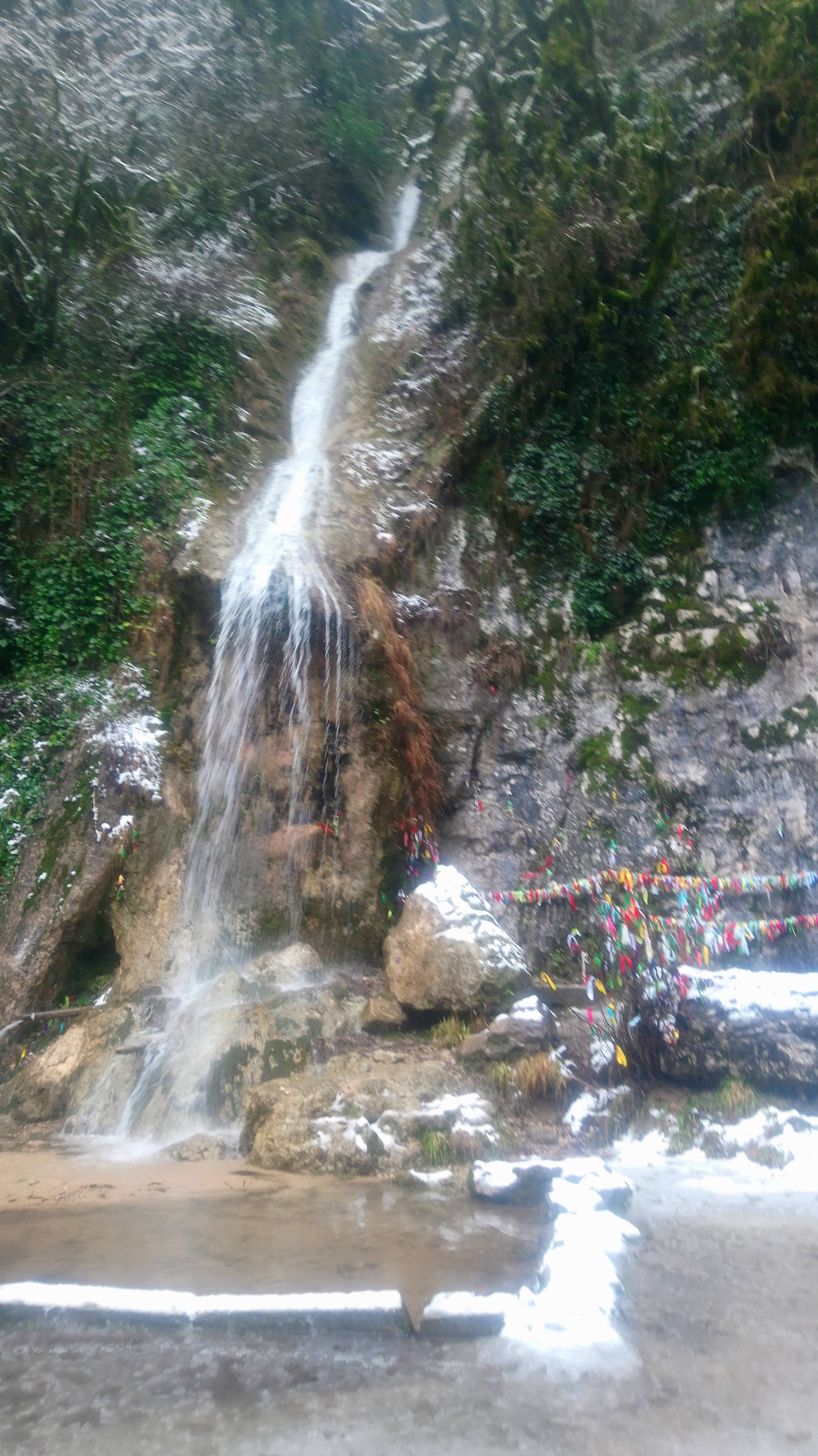 ГОРНЫЙ ВОДОПАД. АБХАЗИЯ 02.2021