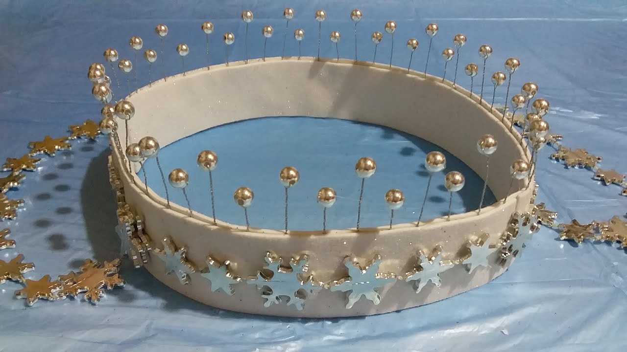 Рукоделие. Украшение  своими руками. КОРОНА.  Мастер класс. Пошаговый МК для начинающих.