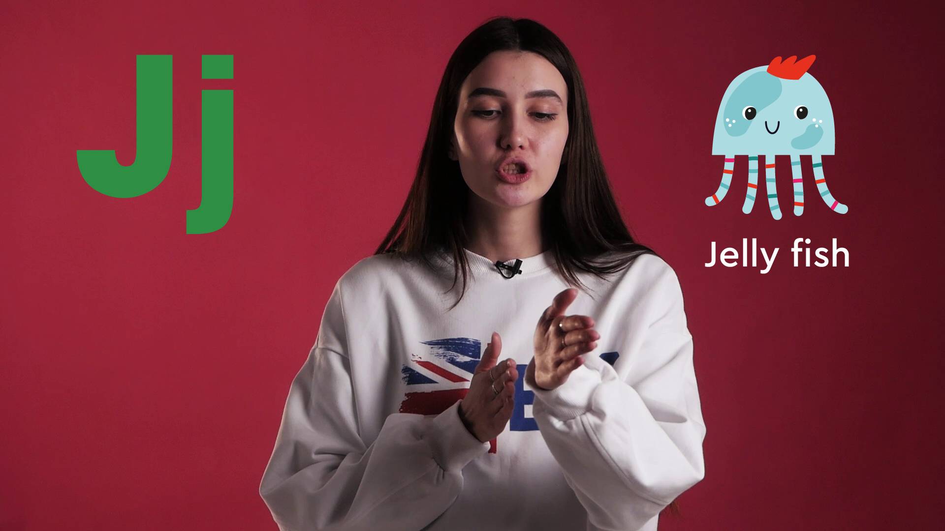 Letter Jj//Phonics j//abc esl video//teaching abc