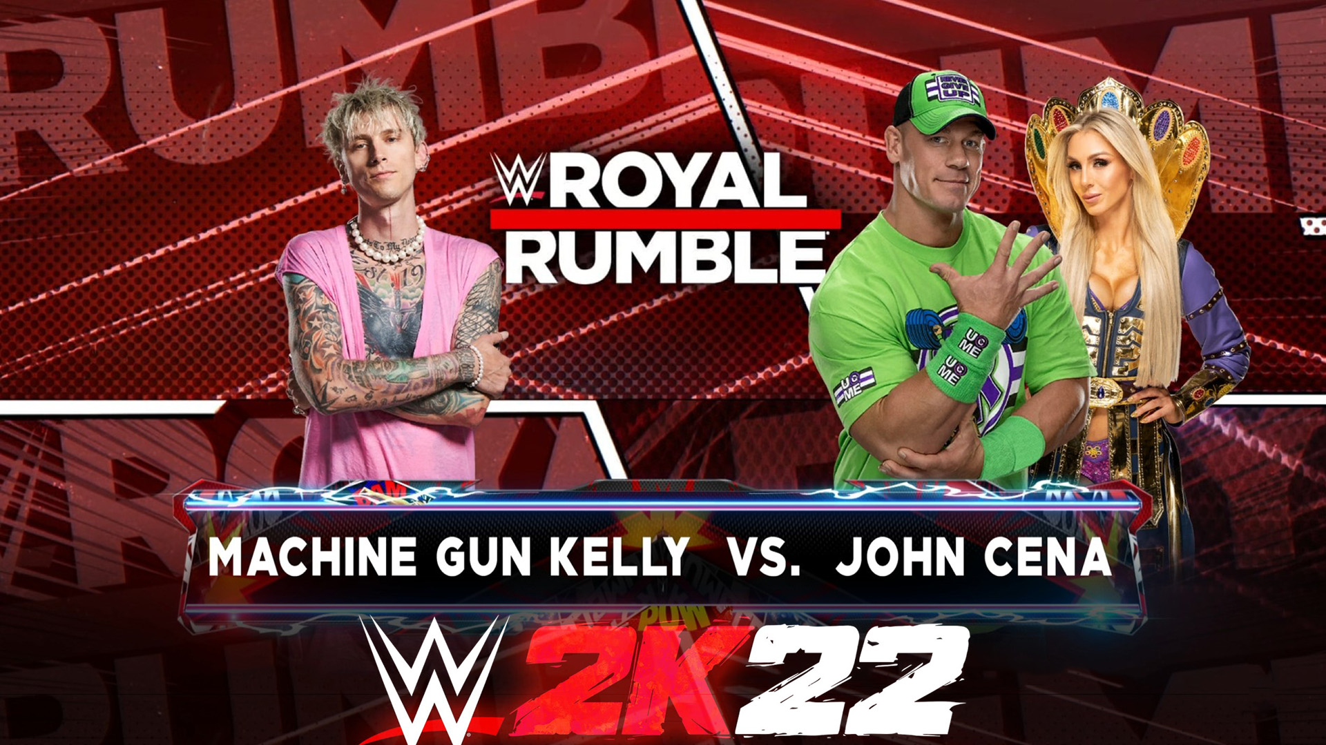 WWE 2K22►MACHINE GUN KELLY vs JOHN CENA►ROYAL RUMBLE??