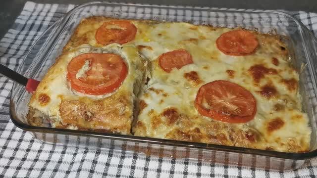 Рецепт очень вкусного запеченного омлета