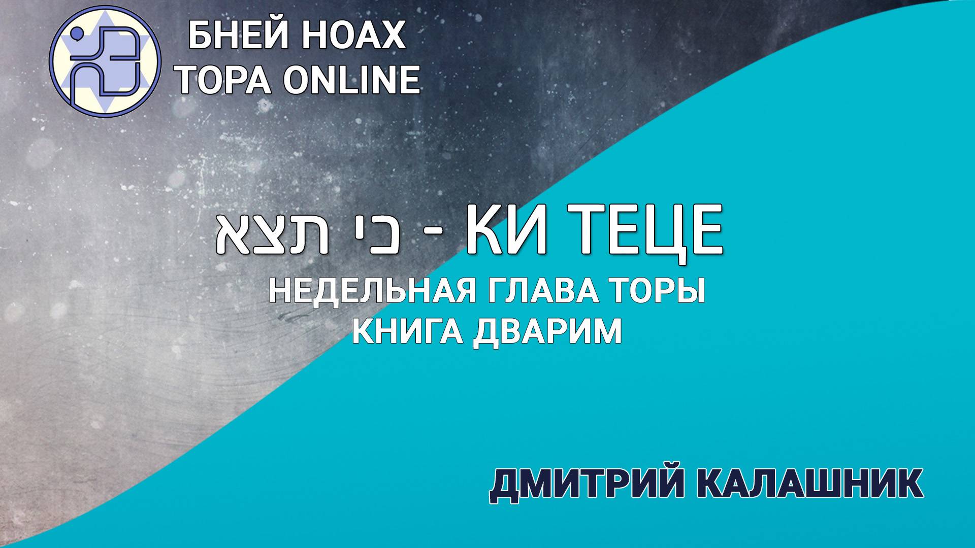 Недельная глава Торы - Парашат а-шавуа - "Ки теце" 5784/2024. Дмитрий Калашник