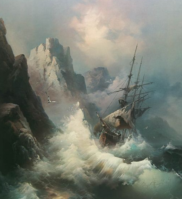 Разбиты шлюпки, нет плотов