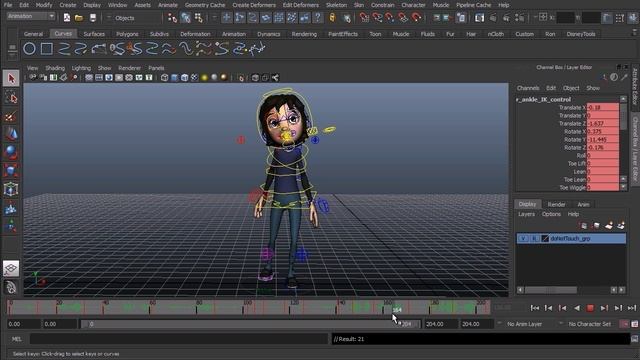 07. Finishing root and feet animation