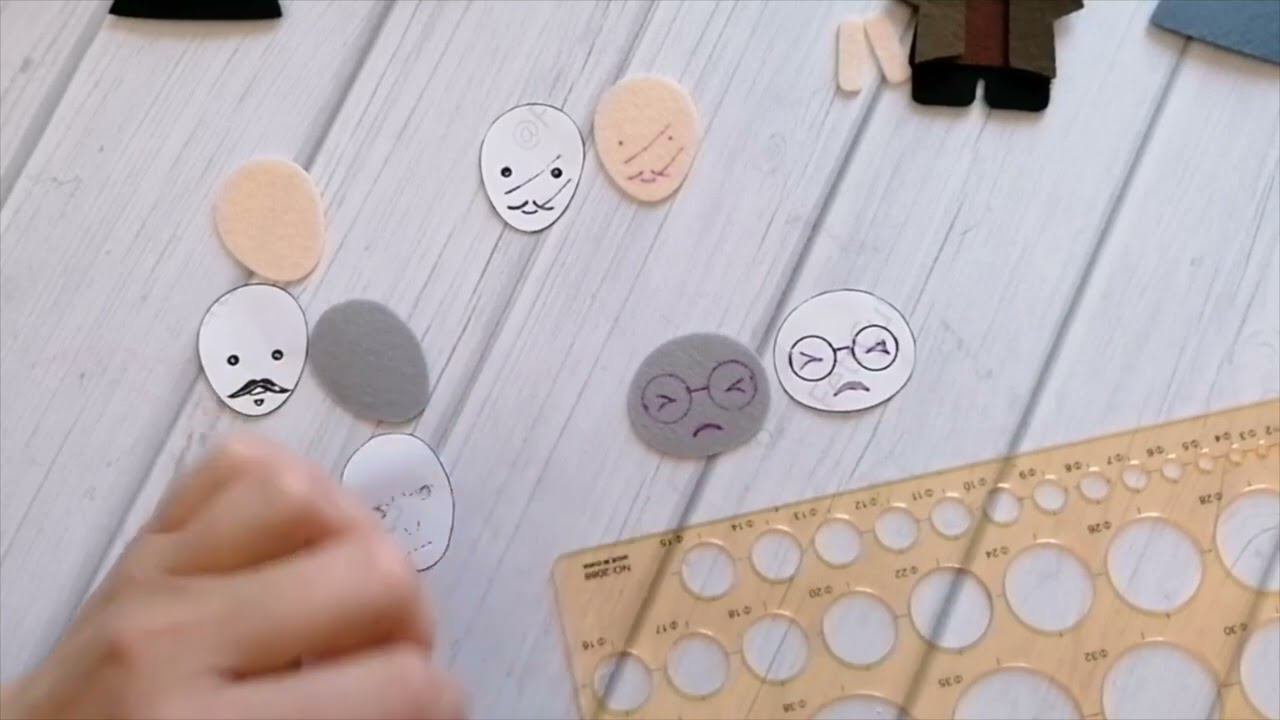 Как перенести рисунок лица на фетр?