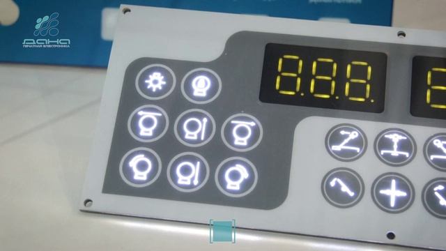 Пленочные клавиатуры на заказ. Изделия со встроенной подсветкой на жёсткой плате. ООО «Дана-НН».