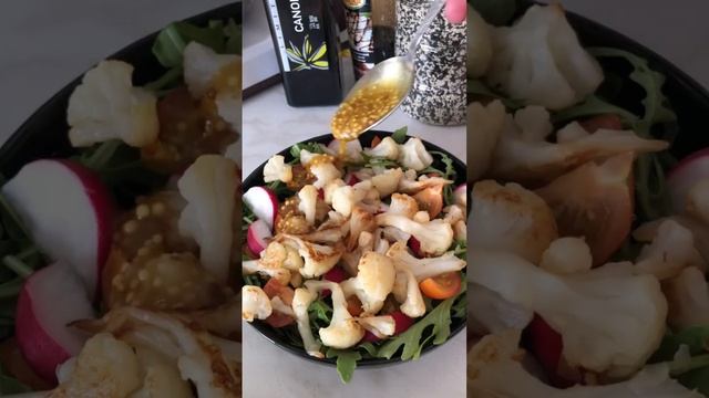 Салат с жареной цветной капустой