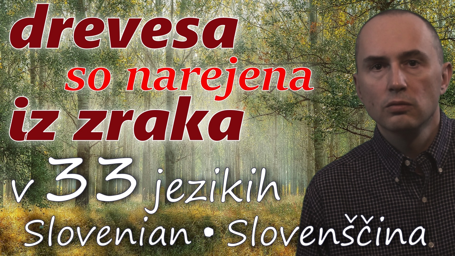 Деревья сделаны из воздуха — на СЛОВЕНСКОМ и еще 32 языках