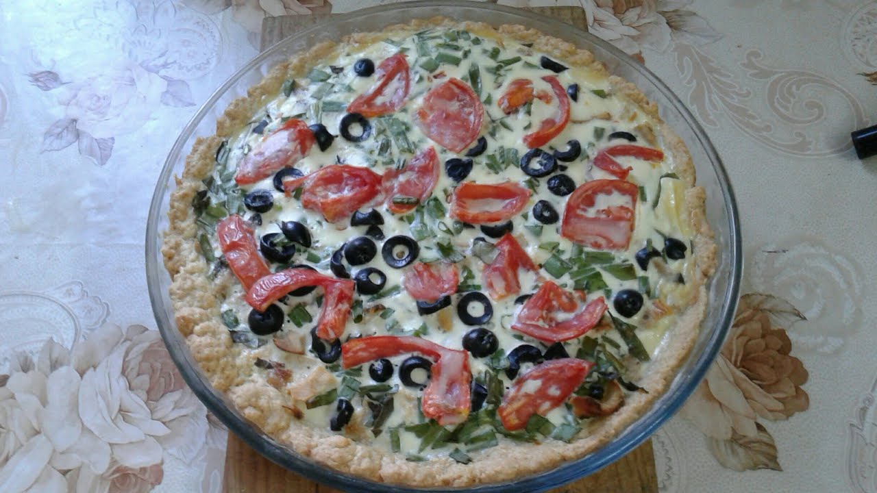 Песочный пирог несладкий как пицца рецепт выпечки