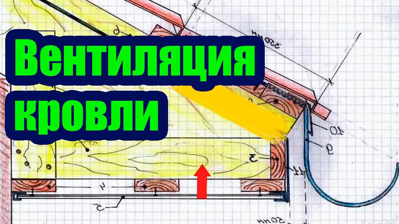 КАК СДЕЛАТЬ ВЕНТИЛЯЦИЮ КРОВЛИ 1