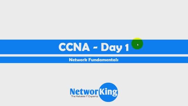 200-301  Cisco Training - Day 1 - Network Fundamentals -   Free CCNA