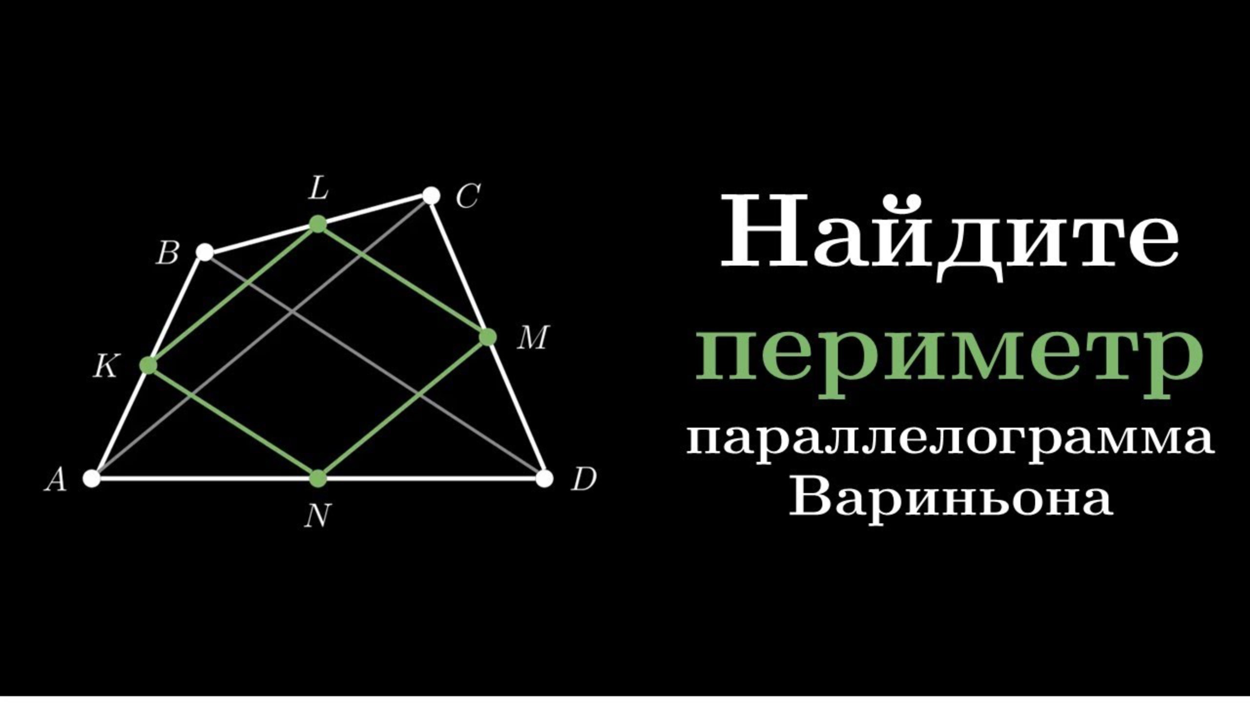 ЕГЭ-2025. Параллелограмм Вариньона |ЕГЭ по математике профильного уровня