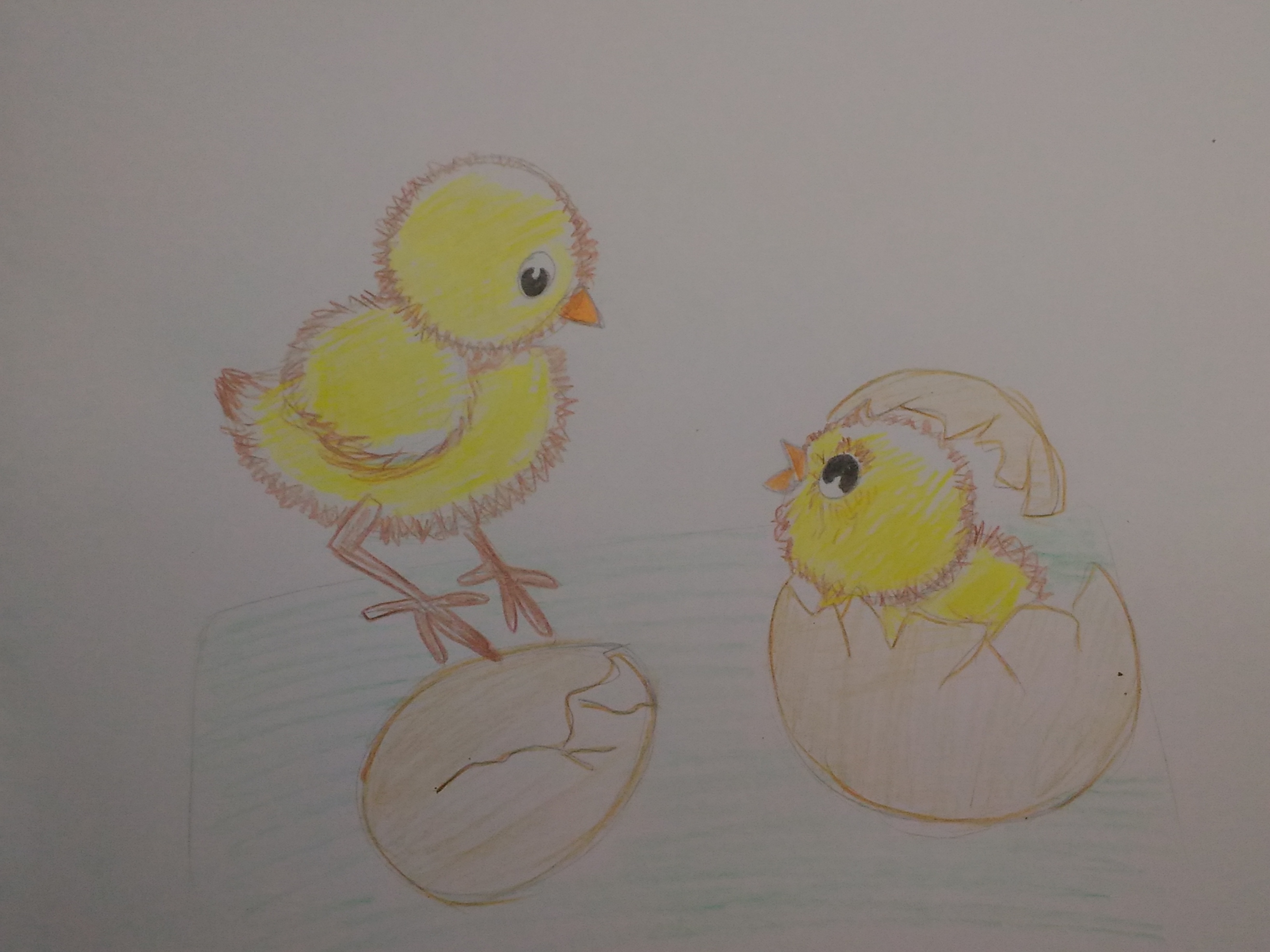 Как нарисовать цыплят
