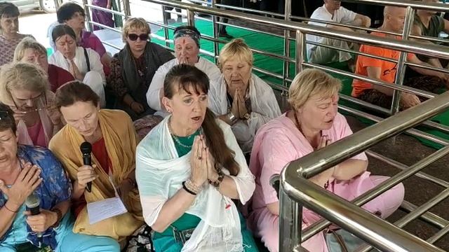 Воспевание Вед в храме Аяппы в г. Тумкур, 2020 г.