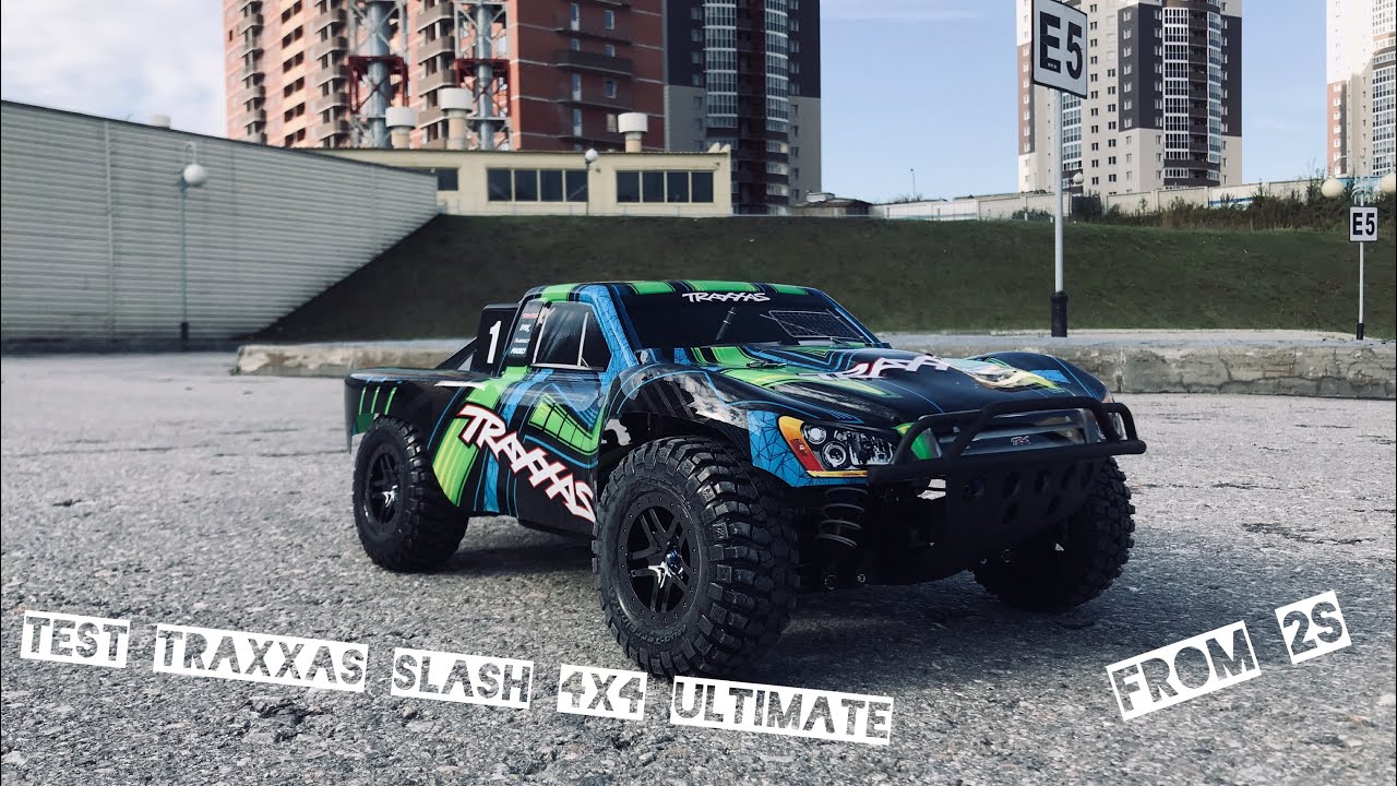 TRAXXAS Slash Ultimate VXL 4WD - тест 2S | TOP шорт корс?!