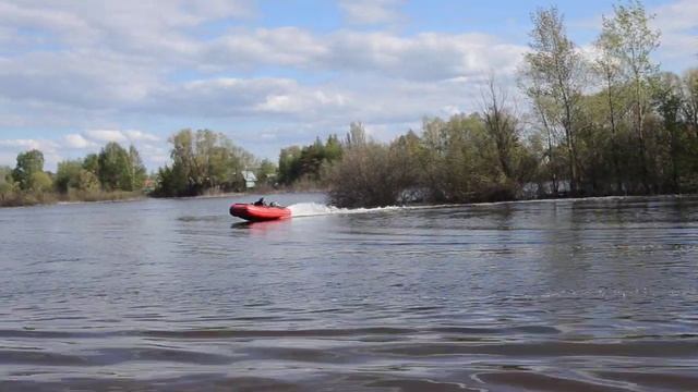 Азимут 425 JET Line  с мотором Ямаха 15 л.с..mp4