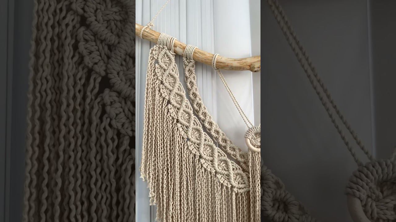 Панно «Coquettish». Макраме