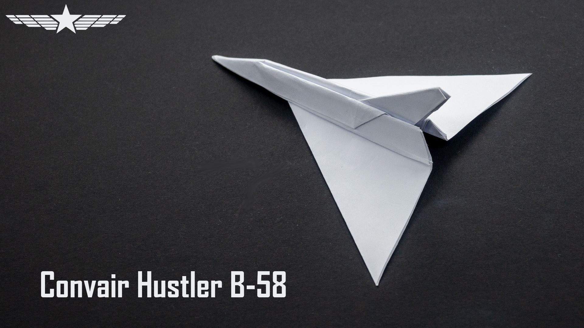 Как сделать модель самолета Convair B 58 Hustler из бумаги своими руками