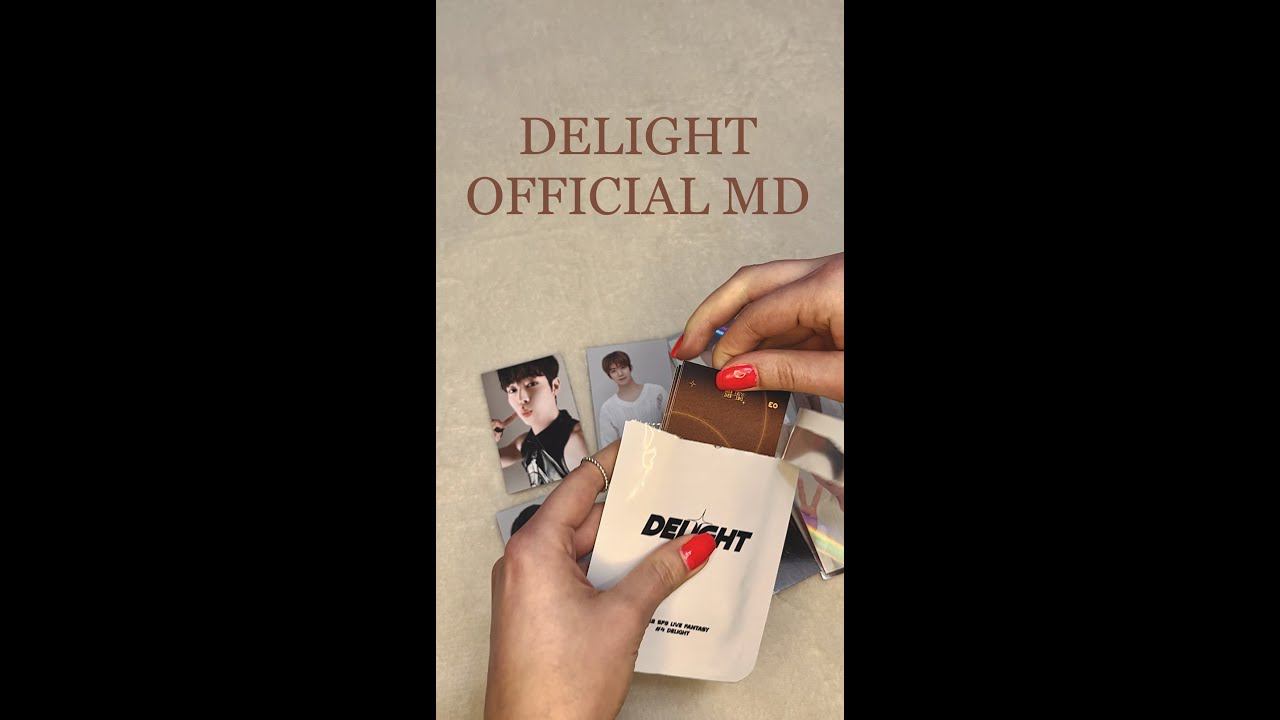 SF9 DELIGHT OFFICIAL MD UNBOXING (cards and stand) #shorts